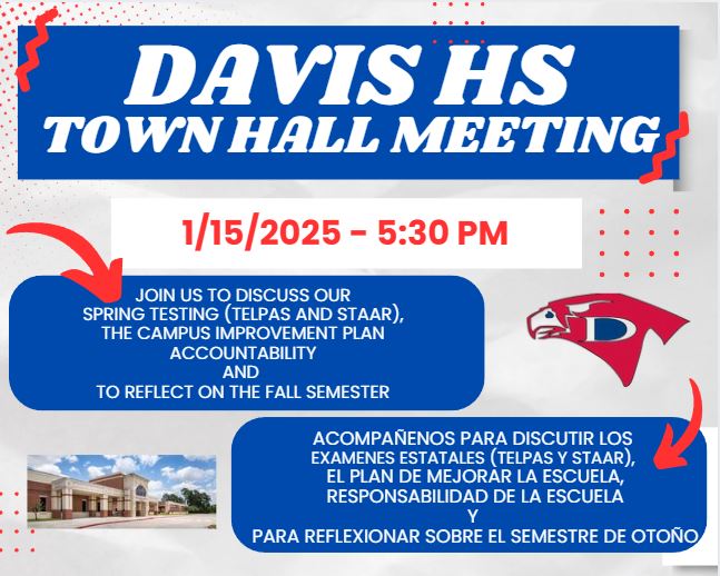 Join Davis HS for a Town Hall Meeting – 1/15/2025 – Davis High School
